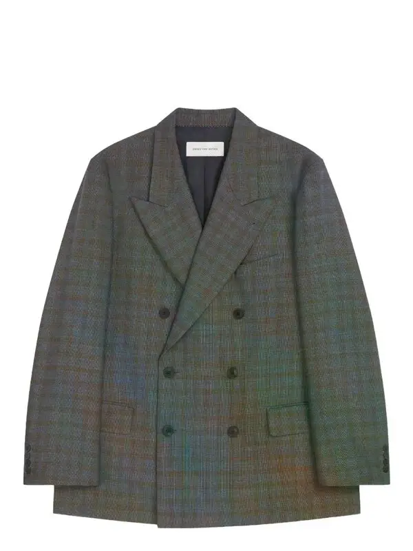 Dries Van Noten Oversized Wool Blazer - Grey