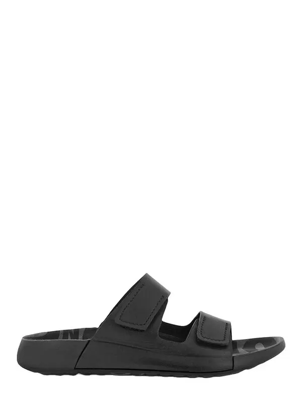 Ecco Cozmo Leather Twostrap Sandal - Black