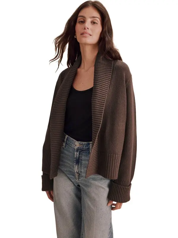 Splendid Aria Sweater Open Jacket - Java
