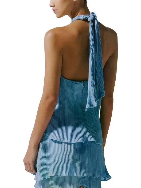 BAOBAB Pleated Halterneck Top - Blue