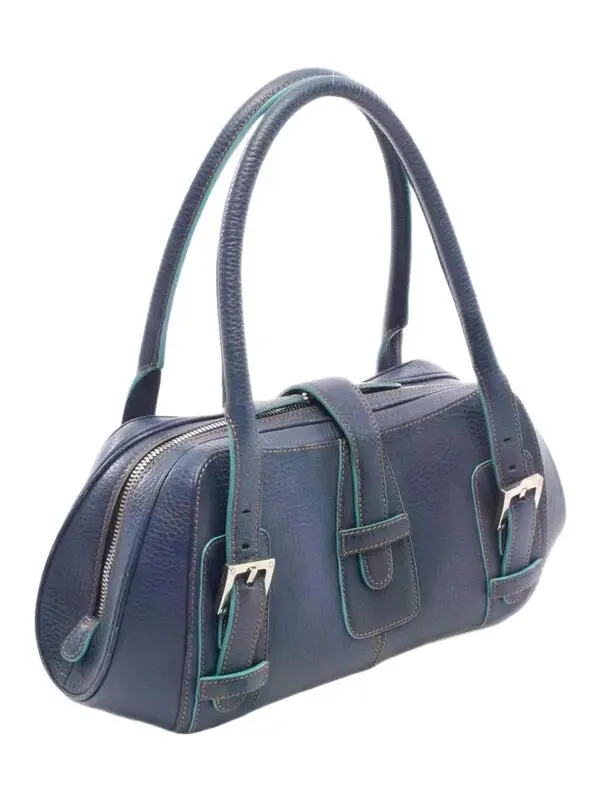 Loewe Buckled Leather Handbag - Blue