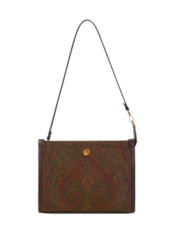 Etro Paisley Jacquard Pouch - Green