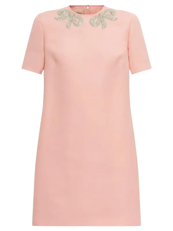 Valentino Garavani Embroidered Mini Dress - Red