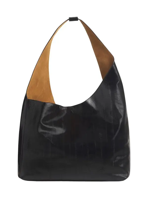 REFORMATION Medium Vittoria Minimal Tote Eel - Black