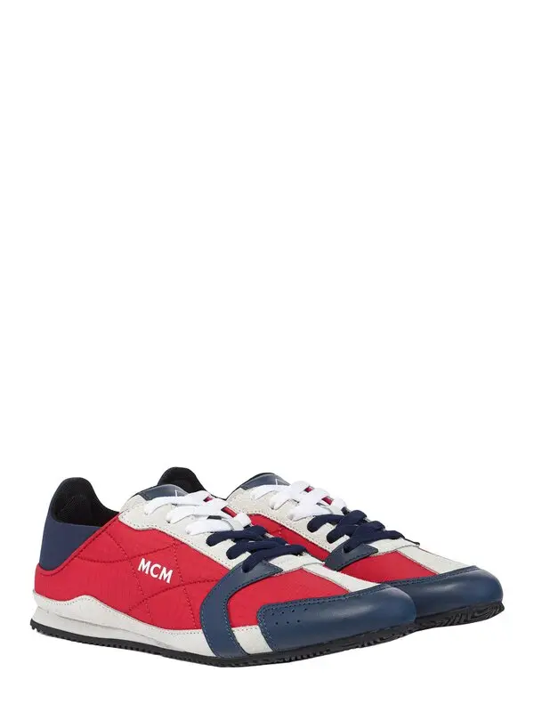 Mcm Federlite Ripstop Nylon Low-top Sneakers - Multi
