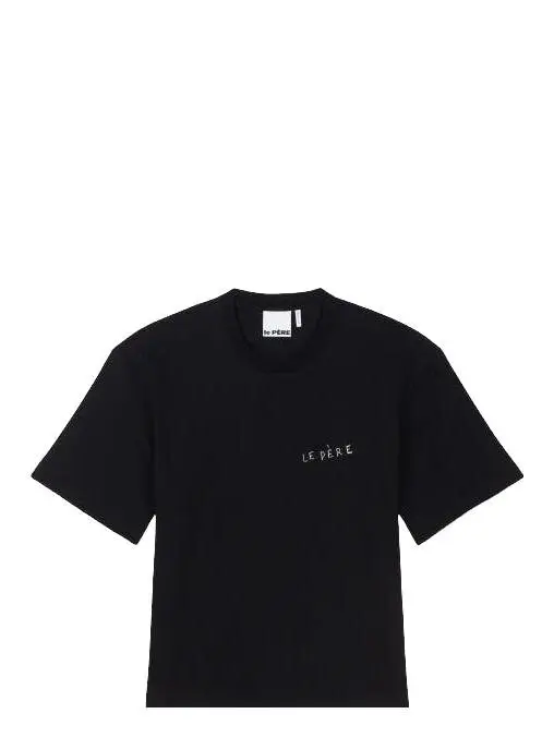 LE PERE Double Sleeve Tommy Tee - Black