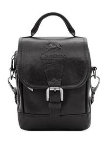 CAVALINHO Gentleman Leather Traveler Bag - Black