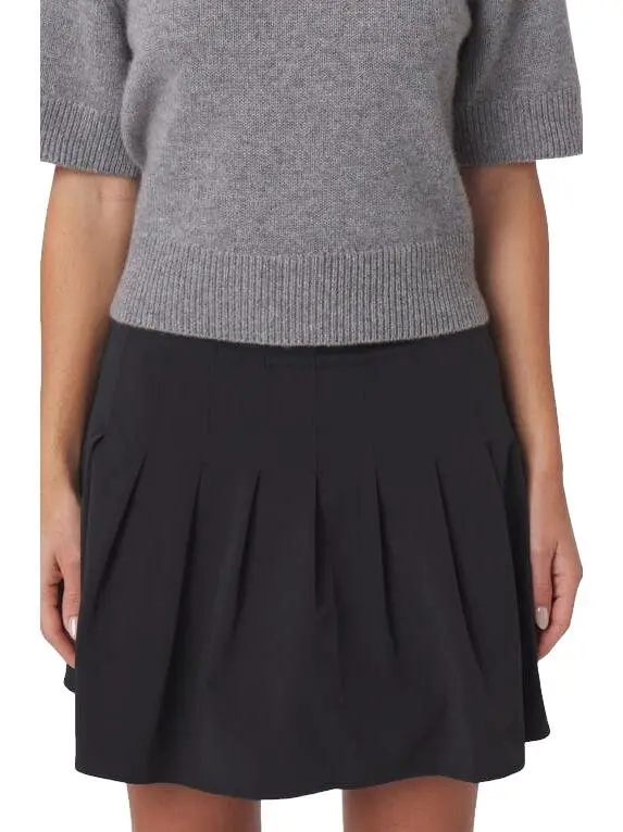 WILLIAMS ATHLETIC CLUB Serena Pleated Performance Skort - Black