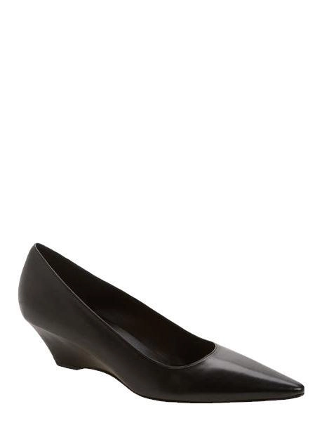 THE ROW Liisa Wedge Pump - Black