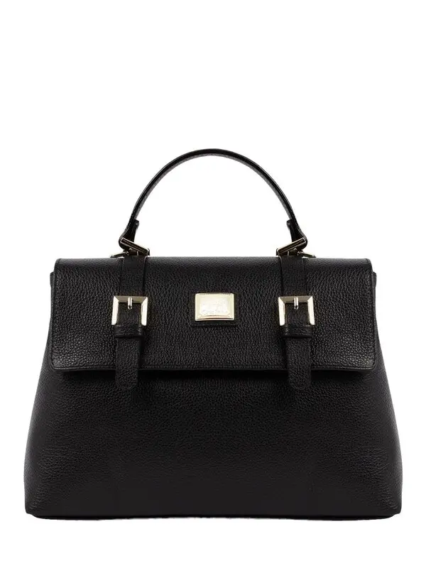 CAVALINHO Muse Pebbled Leather Handbag - Black