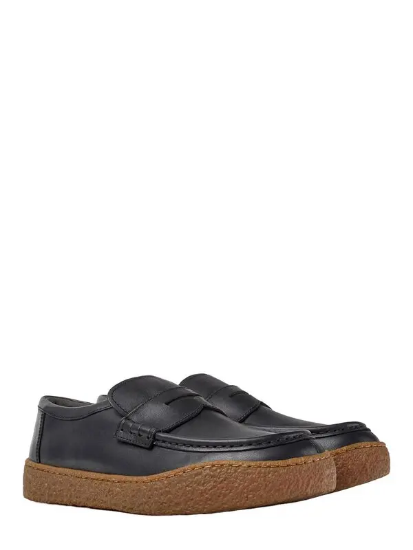 Camper Peu Terreno Suede Penny Loafers - Black