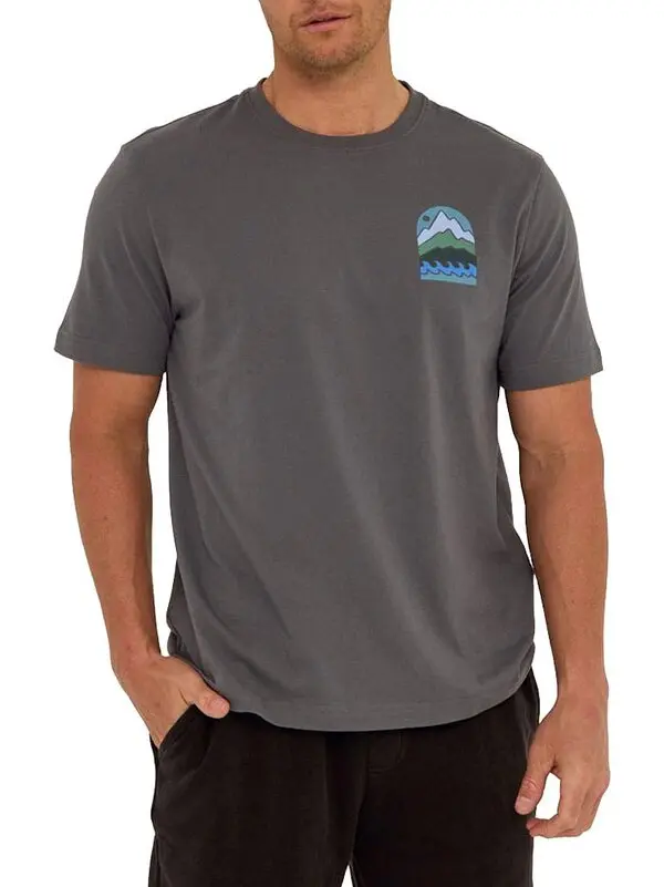 THREADS 4 THOUGHT Rise & Fall Cotton Blend Graphic T-shirt - Quarry