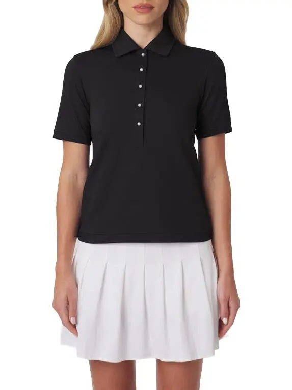 WILLIAMS ATHLETIC CLUB Suki Polo Shirt - Black