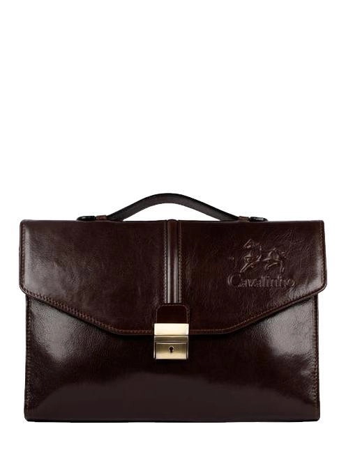 Cavalinho Gentleman Leather Briefcase - Brown