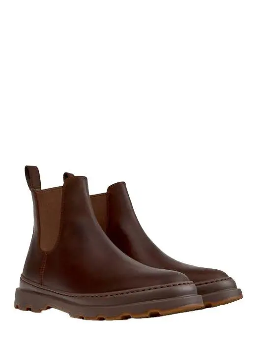 Camper Brutus Chelsea Boot With Enhanced Grip - Medium Brown