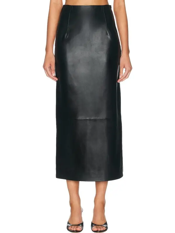 Loulou De Saison Inga High-waisted Maxi Skirt - Black