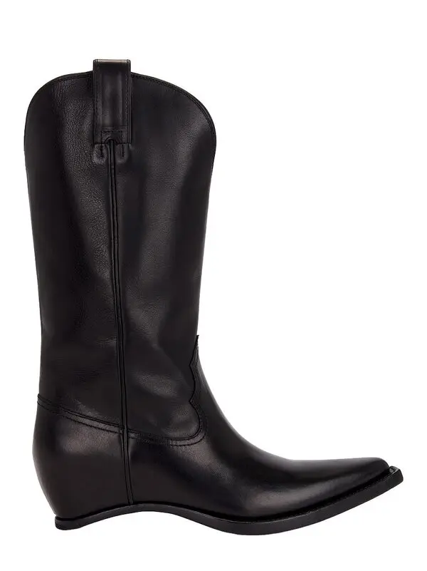MAISON MARGIELA Western Wedge Boots - Black