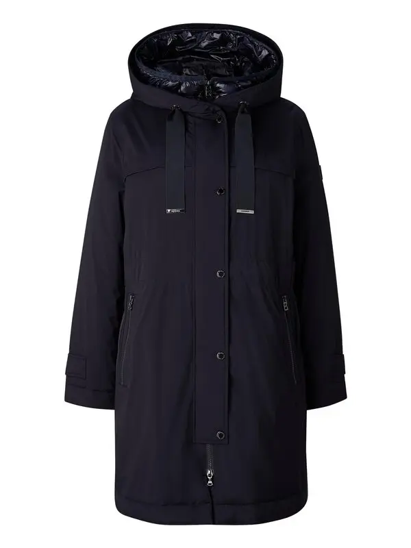 Bogner Kaja Parka With Down-filled Insert - Navy