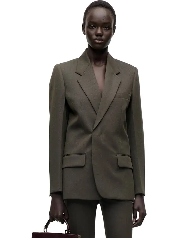 Victoria Beckham Single Breasted Jacket - Green