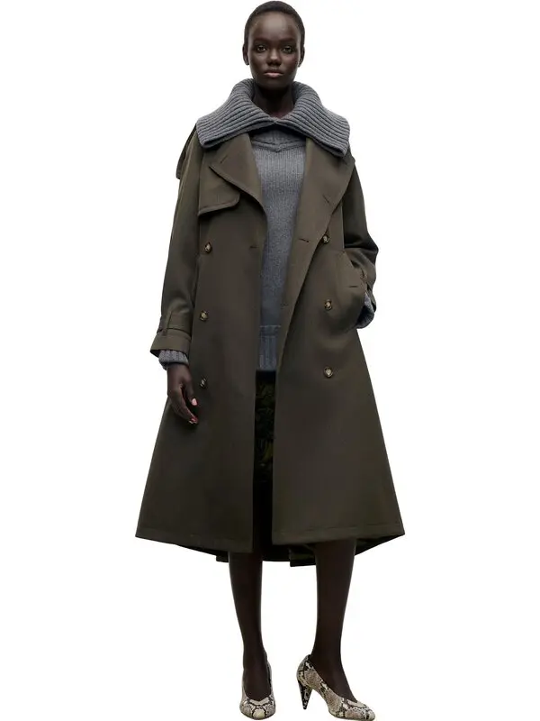 Victoria Beckham Trench Coat - Green