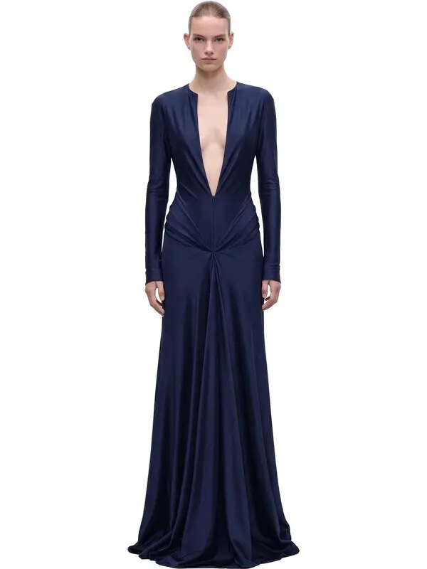 Victoria Beckham Aida Gown - Navy