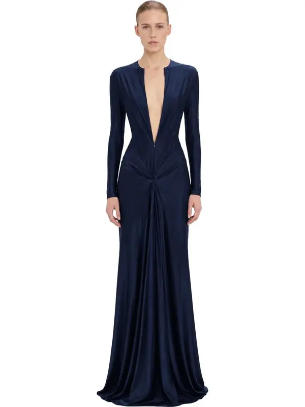 Victoria Beckham Aida Gown - Navy