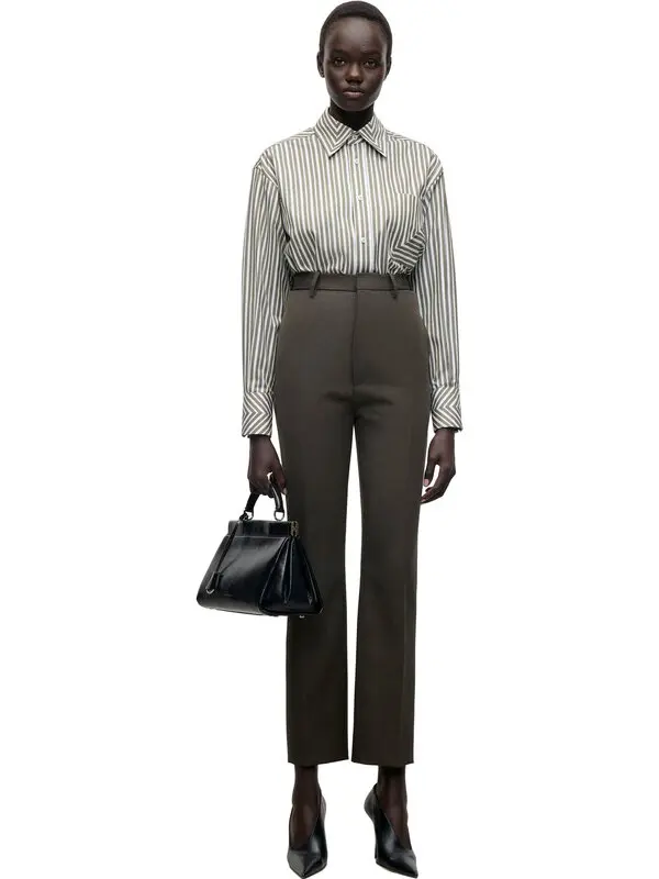 Victoria Beckham Extended Pocket Trouser - Green