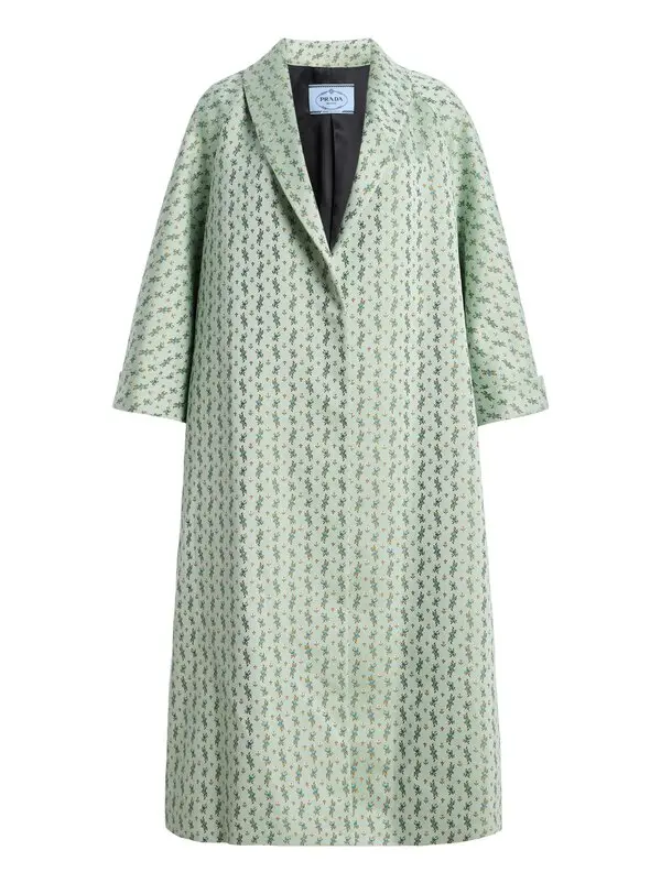 Prada Printed Cotton-blend Coat - Print