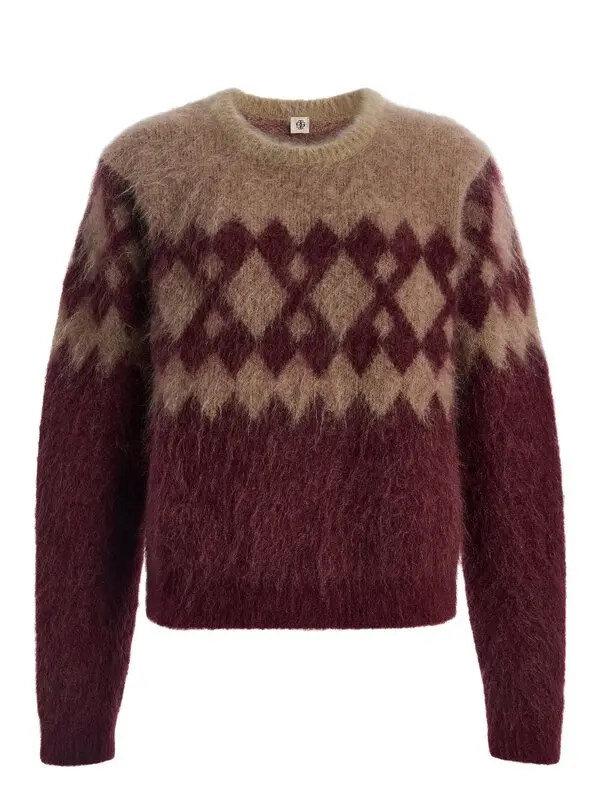 THE GARMENT Roma Argyle Knit Sweater - Print