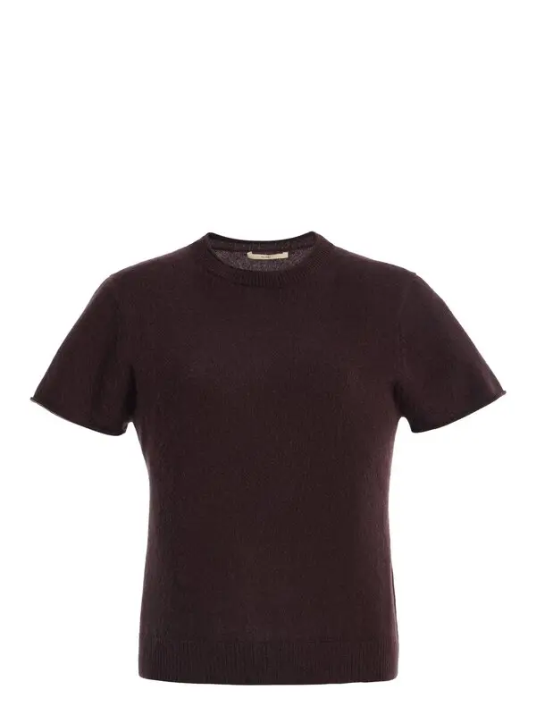 DL1961 Cashmere Knit Tee - Brown