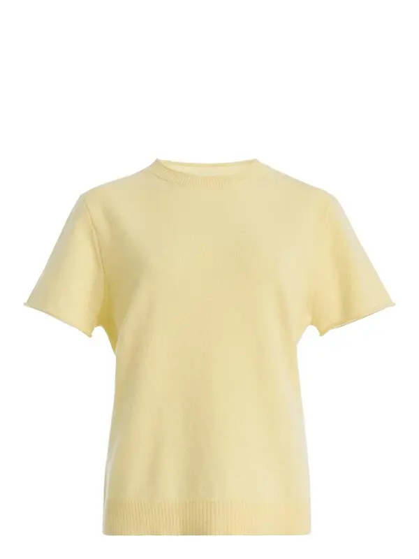 DL1961 Cashmere Knit Tee - Yellow