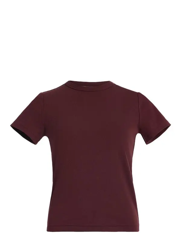 DL1961 Shrunken V-neck T-shirt - Red