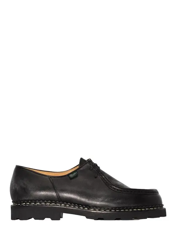 Paraboot Michael Smooth Leather Derby Shoes - Black