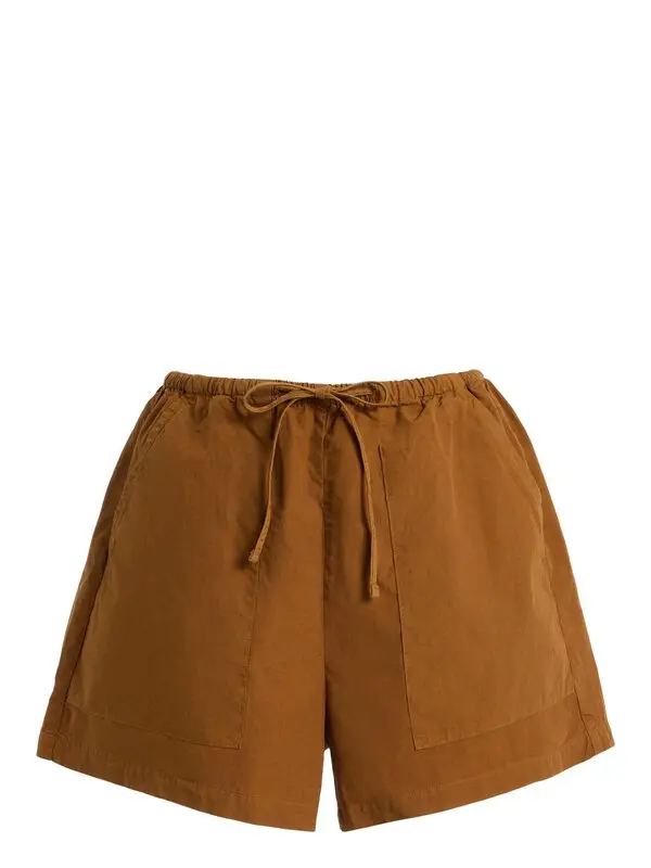 LESET Kyoto Cotton Pocket Shorts - Orange