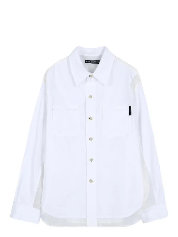 Andersson Bell Organza Panel Shirt - White