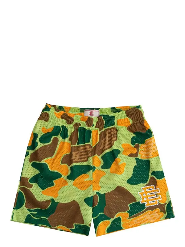 ERIC EMANUEL Camouflage Mesh Shorts - Green