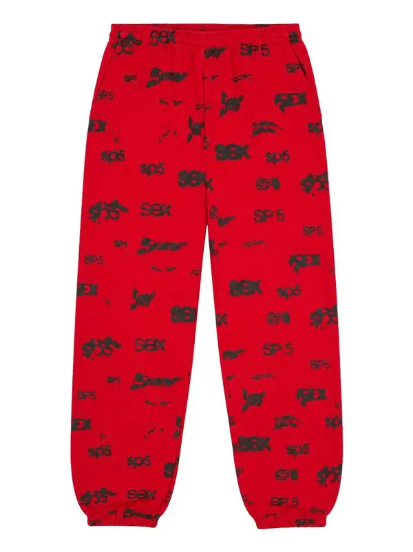SP5DER Sex Aop Sweatpant - Red