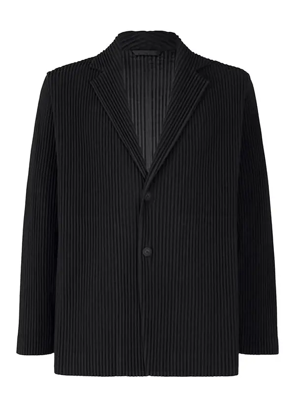 Issey Miyake Pleated Blazer - Black