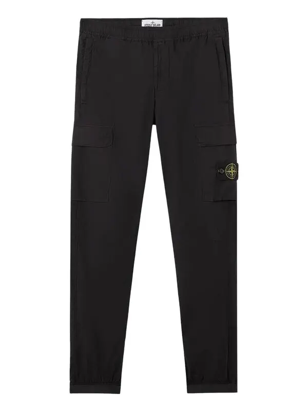 Stone Island Stretch Cotton Tela Paracadute Pants - Black