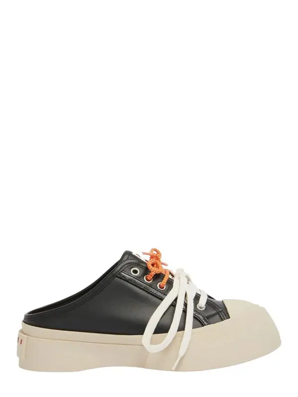 Marni Backless Lace-up Sneakers - Black