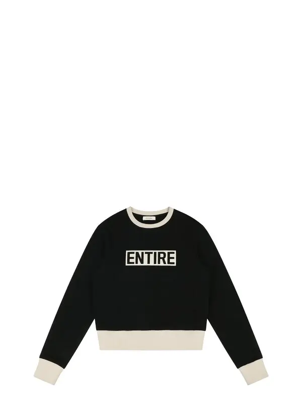 ENTIRE STUDIOS Contro Crew Neck Sweatshirt - Black