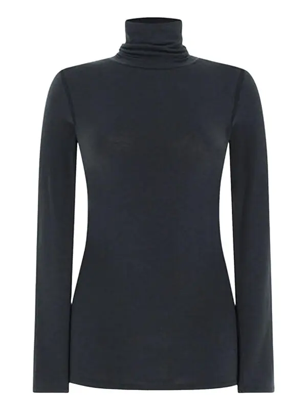 AMOMENTO Long Sleeve Turtleneck - Grey