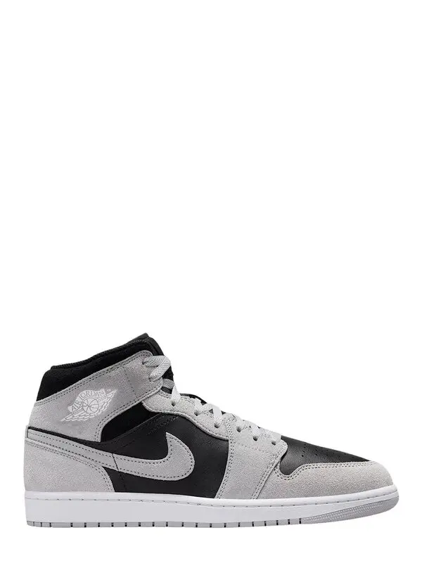 JORDAN 1 Mid "light Smoke " Sneakers - Grey