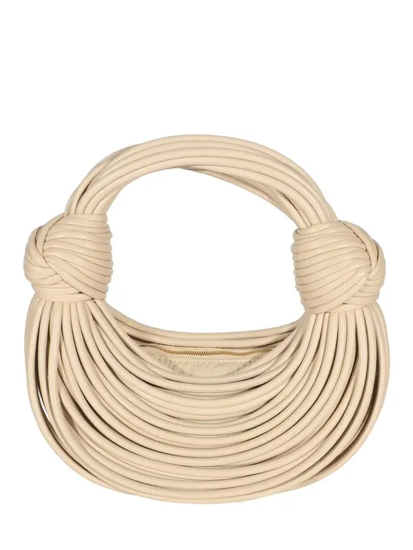 Bottega Veneta Porridge Nappa Tubular Double Knot Bag - Beige