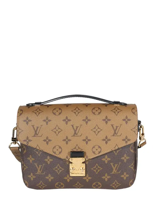 LOUIS VUITTON Reverse Monogram Canvas Pochette Metis - Brown