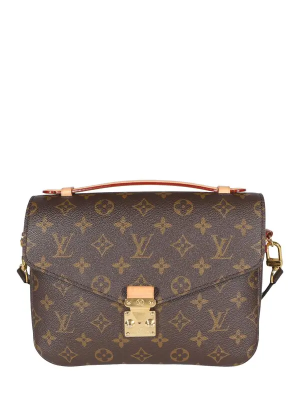 LOUIS VUITTON Monogram Canvas Pochette Metis Shoulder Bag - Brown