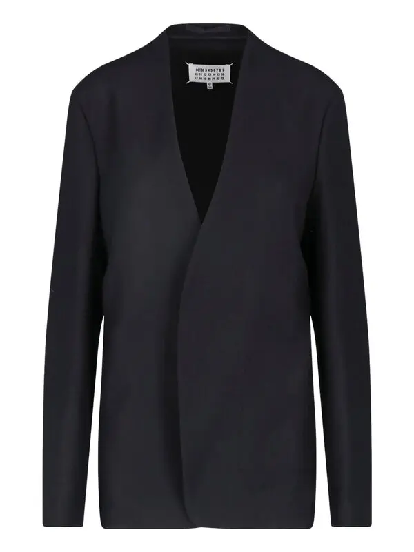 MAISON MARGIELA Virgin Wool Tailored Jacket - Black
