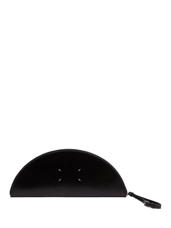 MAISON MARGIELA Leather Wristlet Bag - Nero