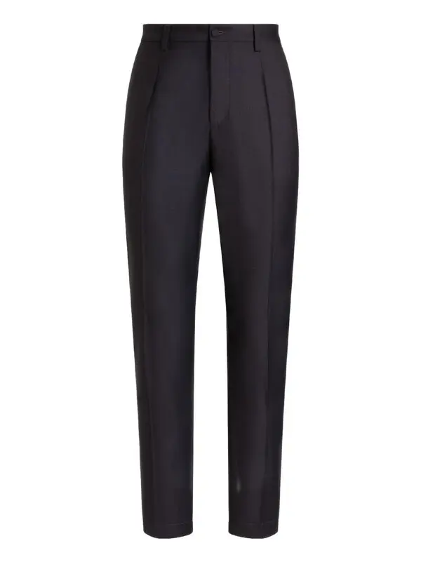 Dolce & Gabbana Virgin Wool Trousers - Blu