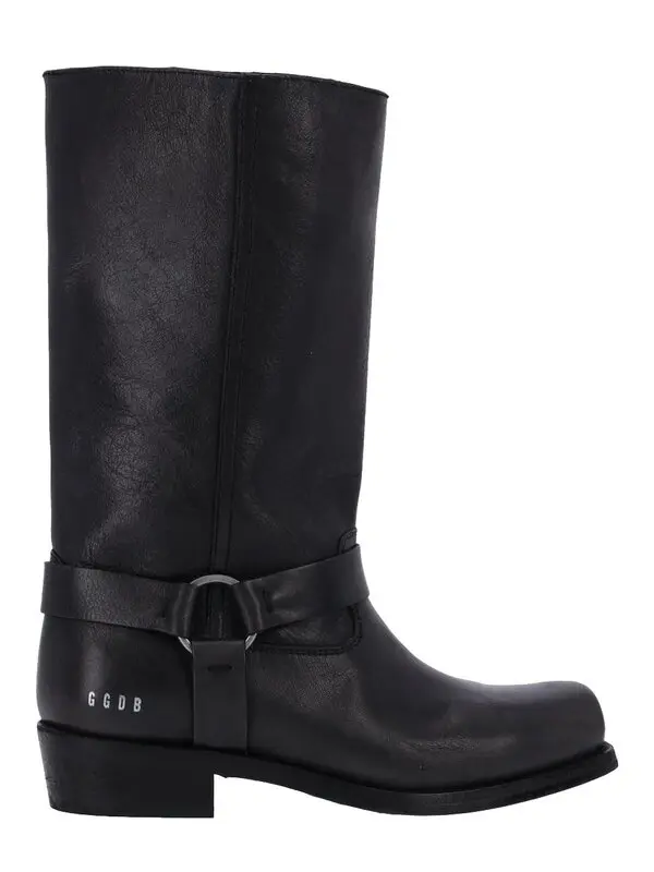 GOLDEN GOOSE Leather Boots - Black